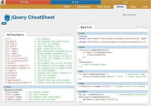 11 Best jQuery Cheat Sheets for Beginners (.PDF) – Delegate Studio
